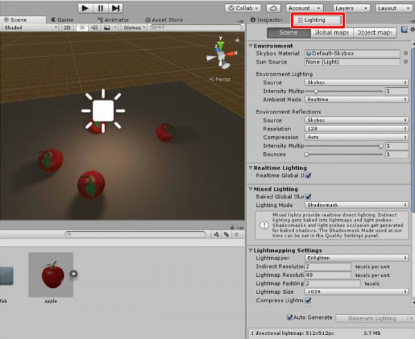 [Unity] 室内シーンのライティング調整 – Shade3D チュートリアル