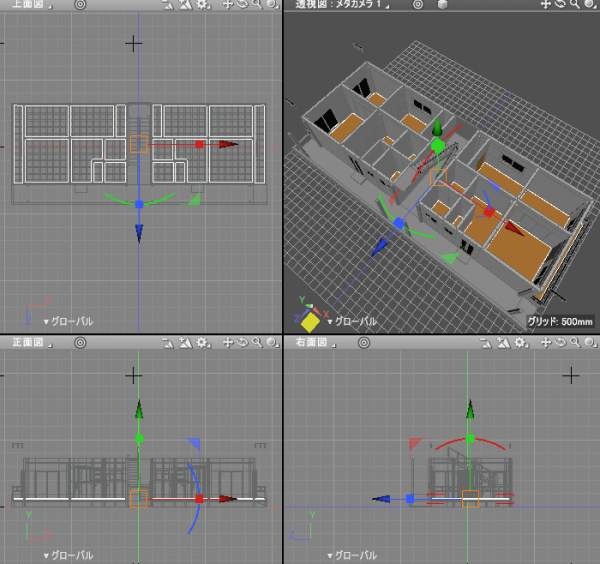 建物からIFCファイル内の構成を考える – Shade3D チュートリアル